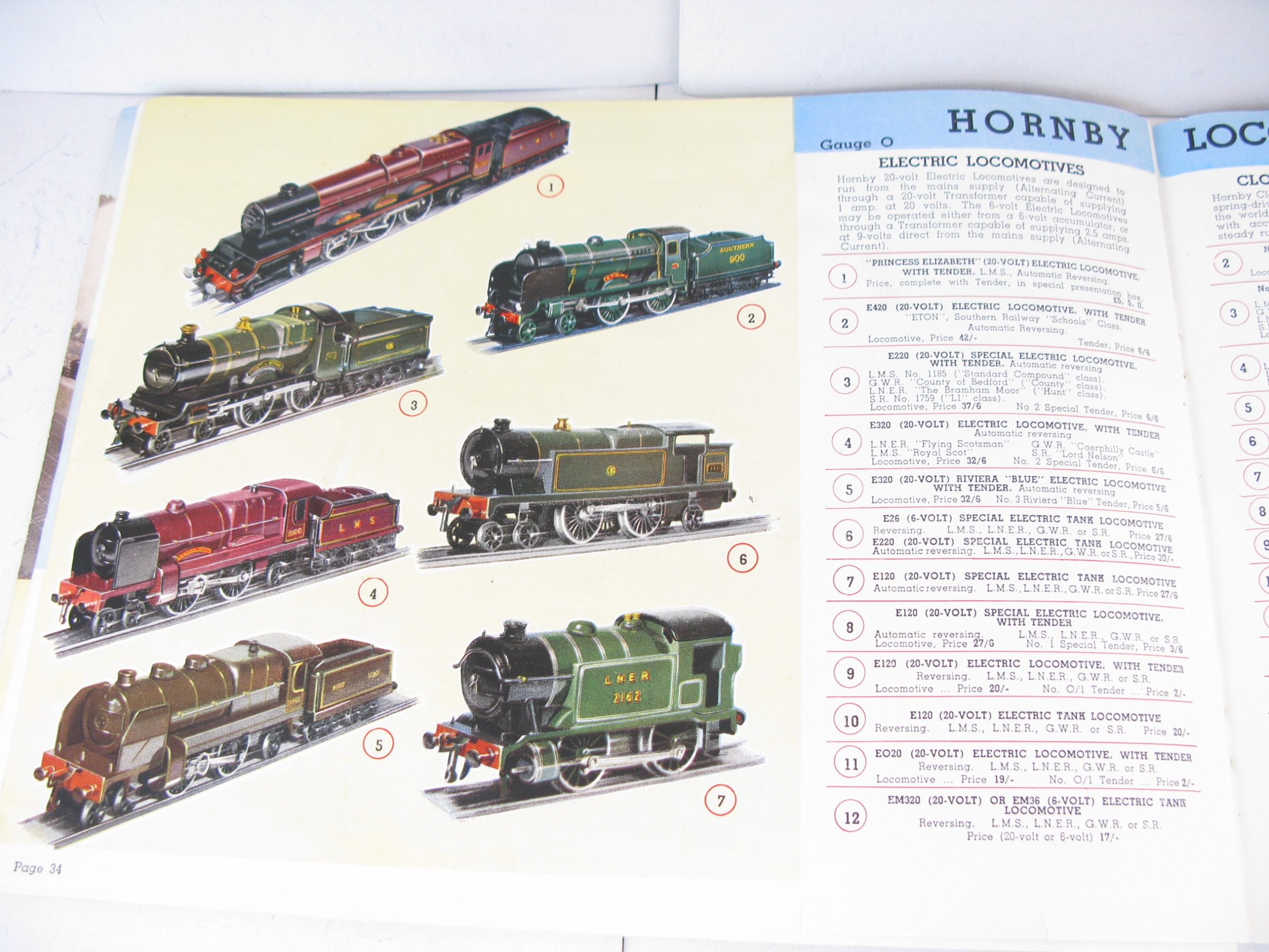 Hornby Book of Trains 1939/1940 56 page Product catalogue - Vintage ...